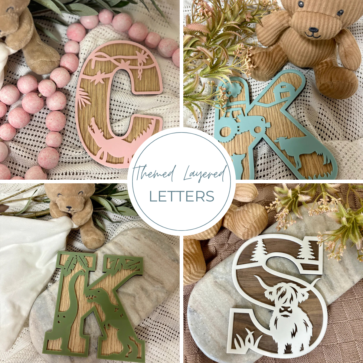 THEMED LAYERED LETTERS – EmmyRose Designs